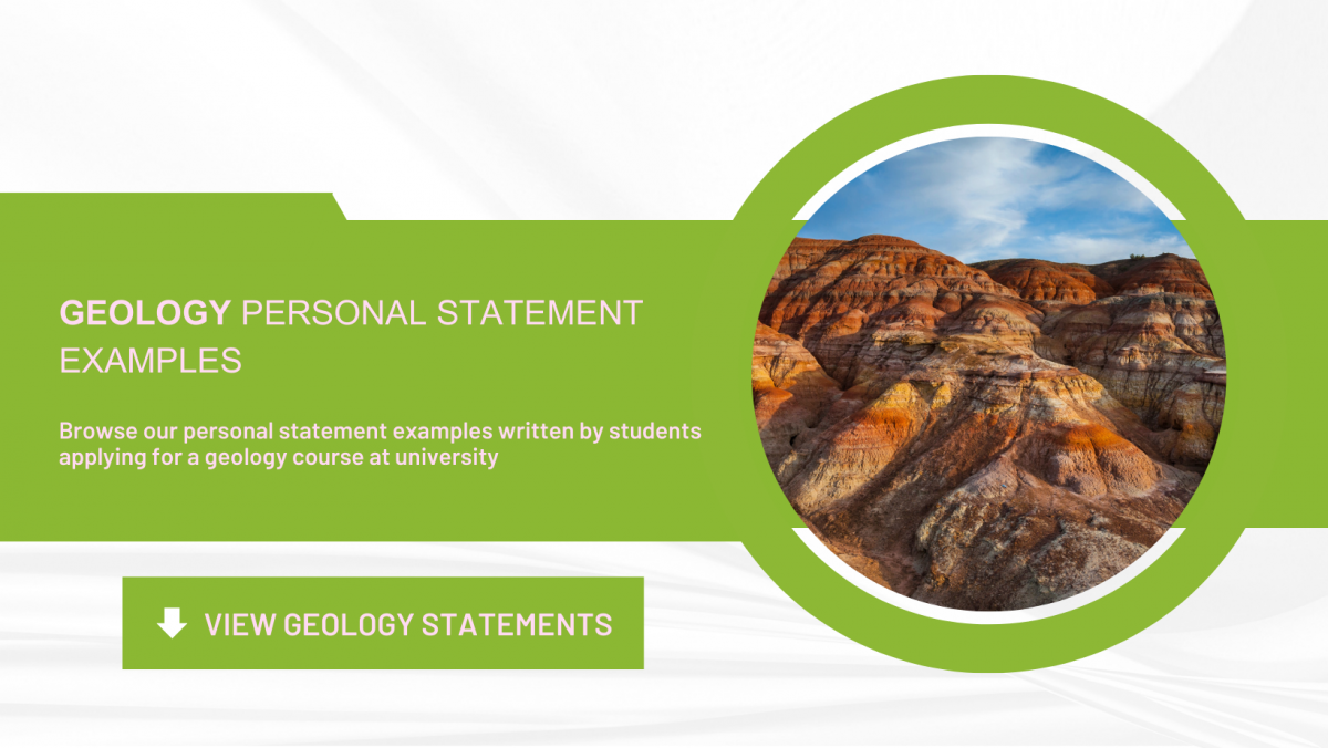 Geology Personal Statement Examples | Studential.com